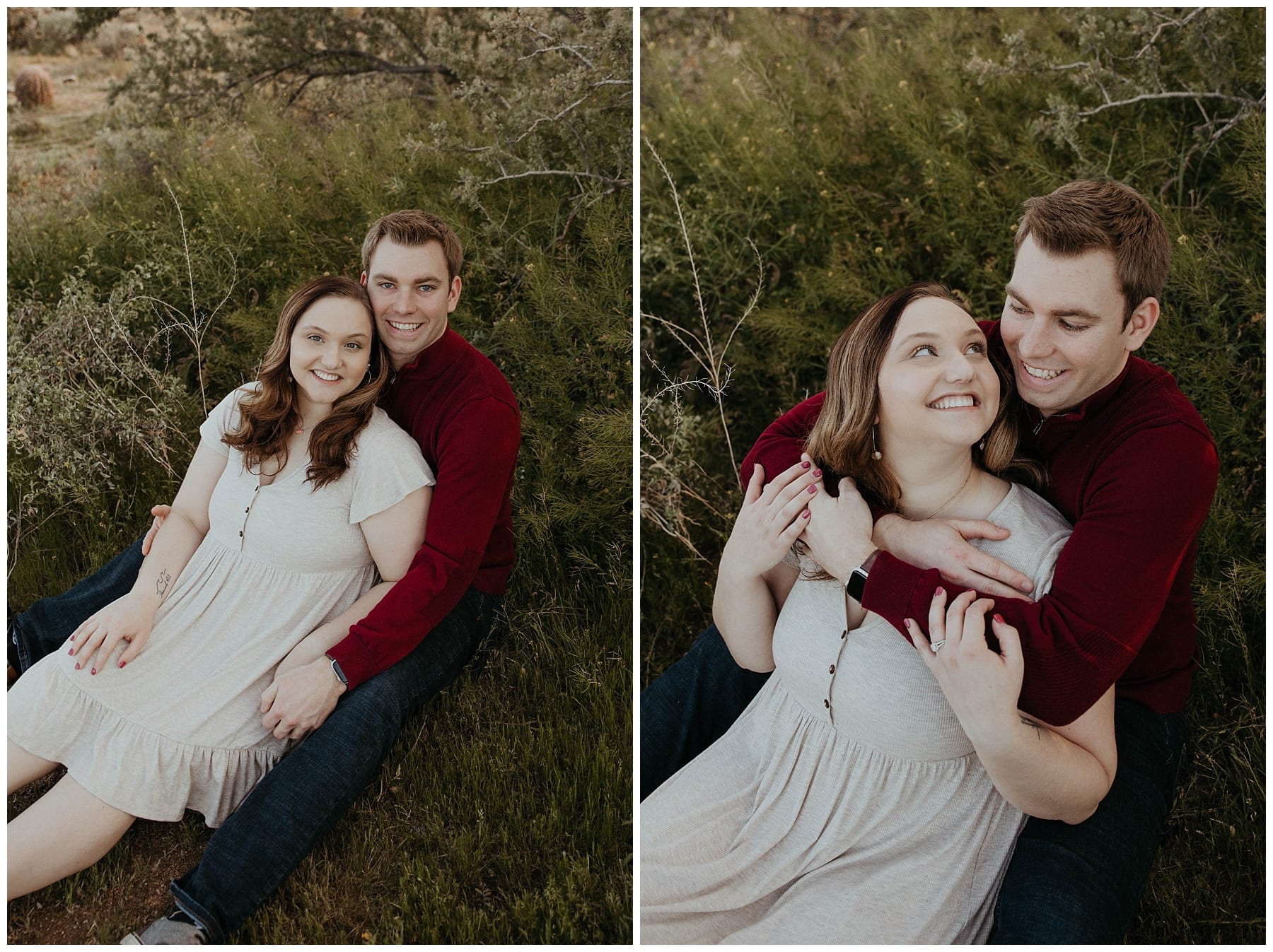 Engagement Photos in the Desert- Brooke + Connor at the White Tank ...