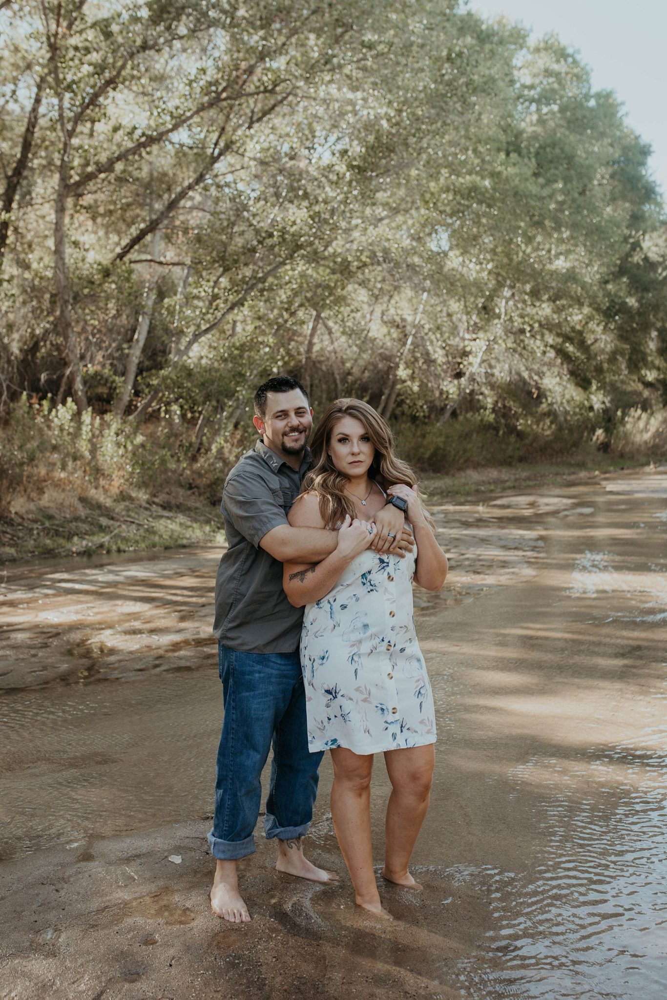 Sweet Couples Photos in the Creek | Arizona Couples Photos - Marisa ...